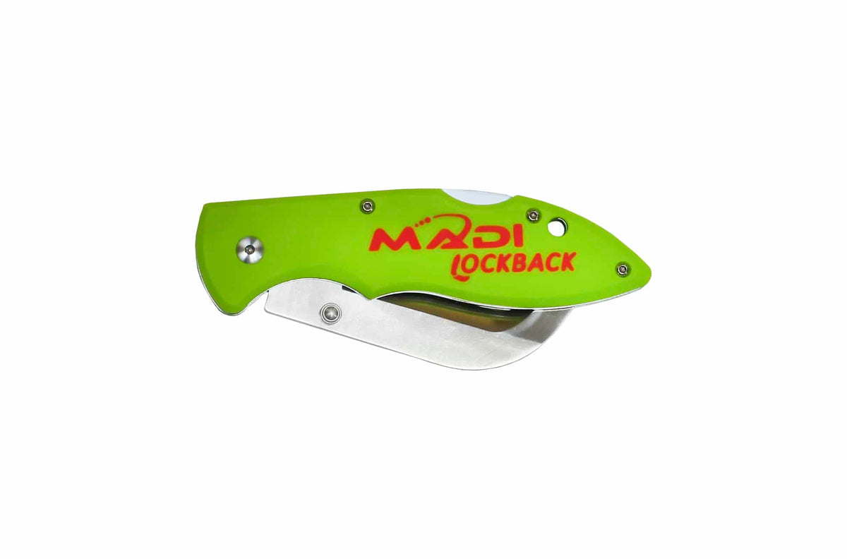 MADI Lockback Lineman Knife - Safety Blade – PowerGear