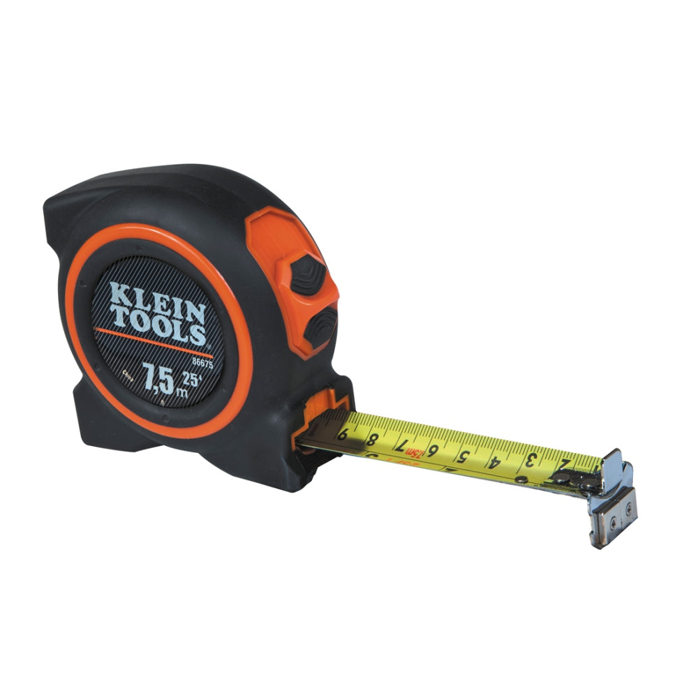 Klein Tape Measure 7.5m Magnetic Double-Hook – PowerGear